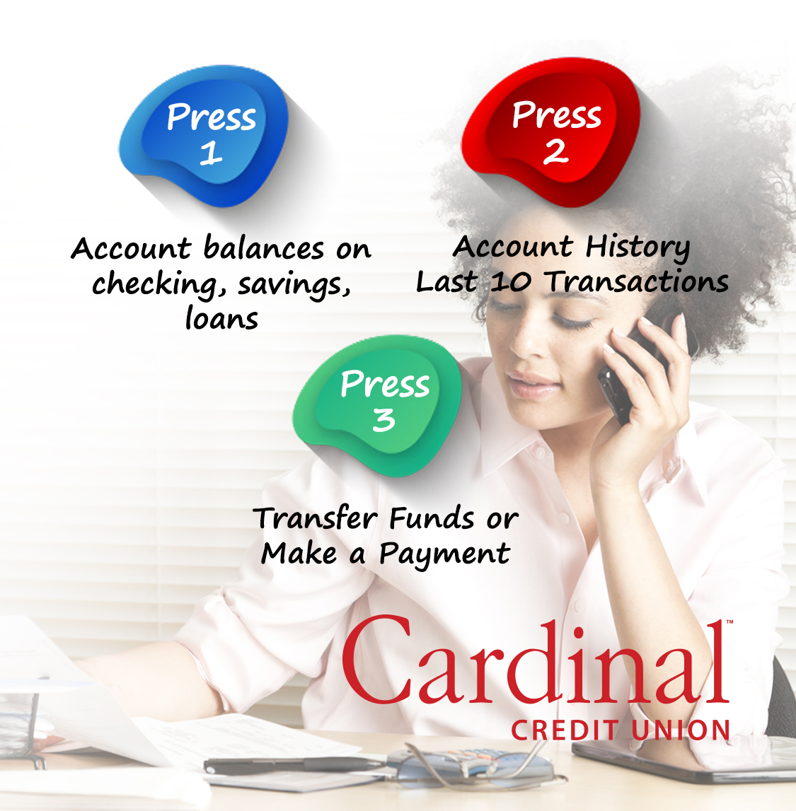 Telephone Banking Is Back! - Cardinal Credit Union